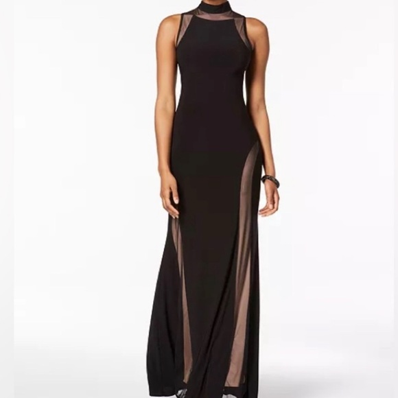 Night Way Collections | Dresses | Nightway Long Evening Gown High Neck ...